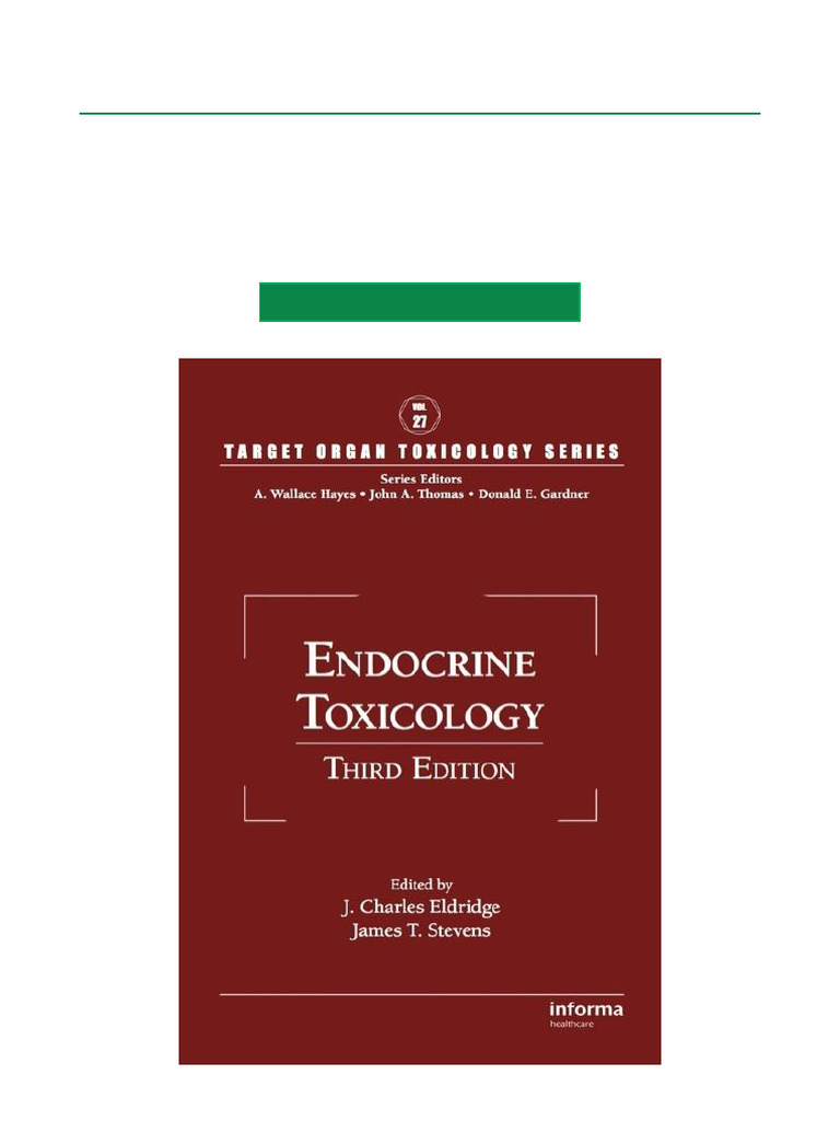 Endocrine Toxicology: 3rd Edition Insights | PDF | Hormone | Estrogen