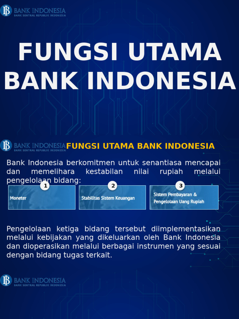 Fungsi Utama Bank Indonesia | PDF