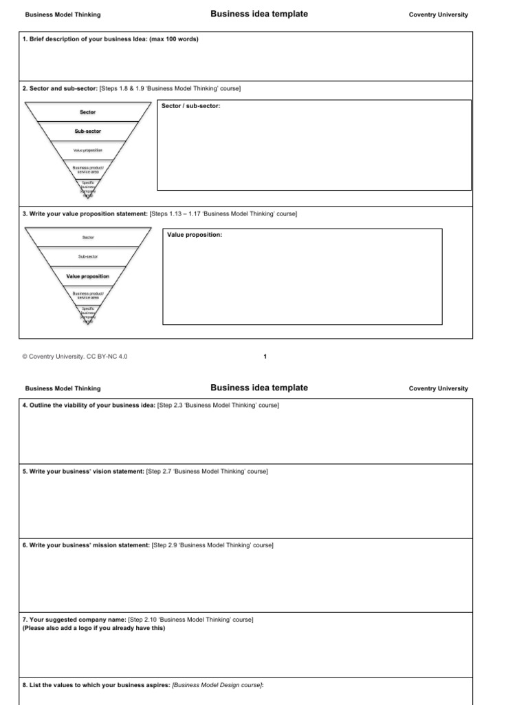 Business_Idea_Template | PDF