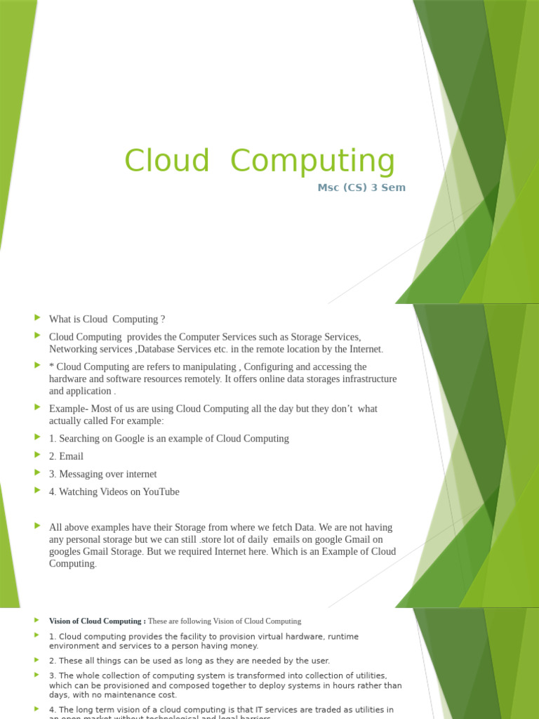 Section 1 Cloud Computing | PDF | Cloud Computing | Software As A Service