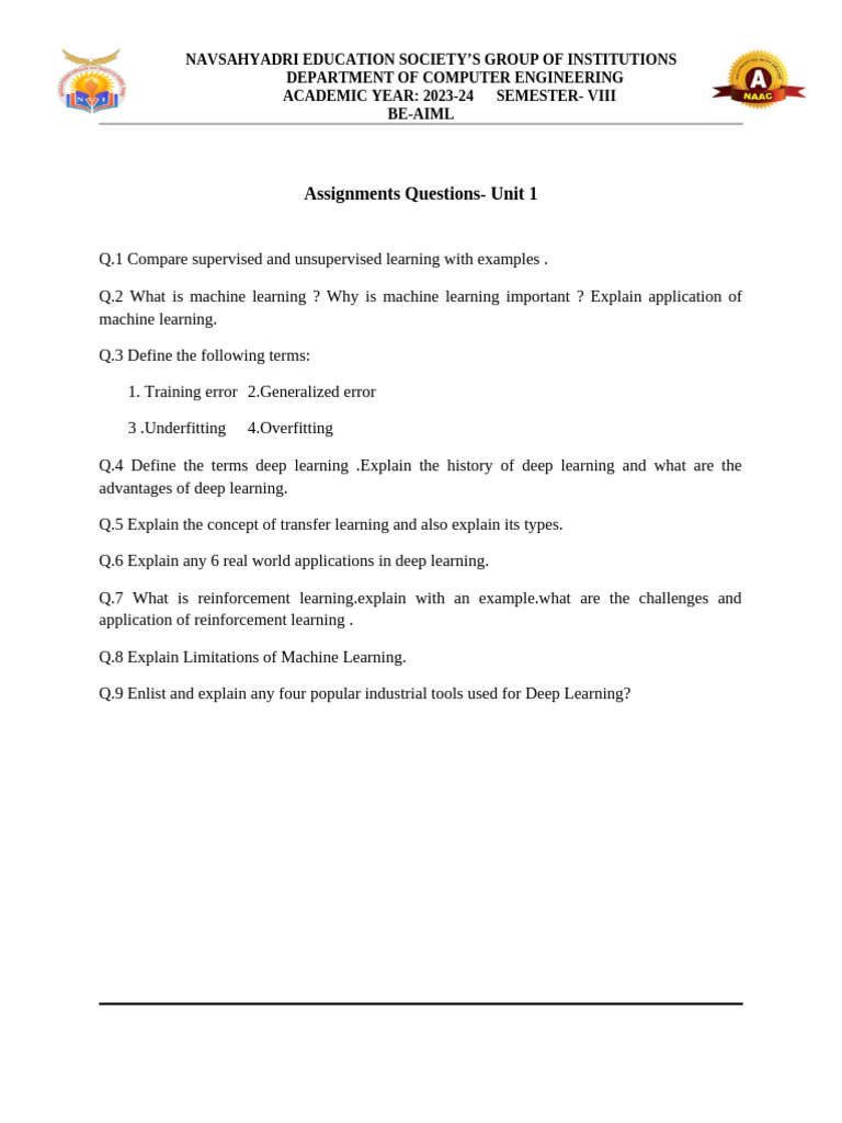 Assignment No .1-DL-BE-COMPUTER | PDF
