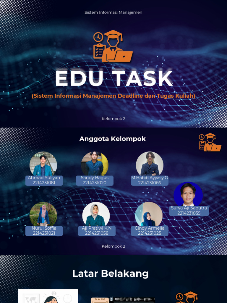 Kel 2 Sim Edu Task - PPT Progres Project Web | PDF