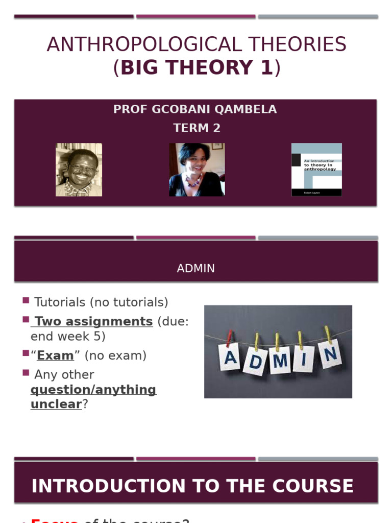 Lecture 1 and 2 (Week 1) | PDF | Anthropology | Science