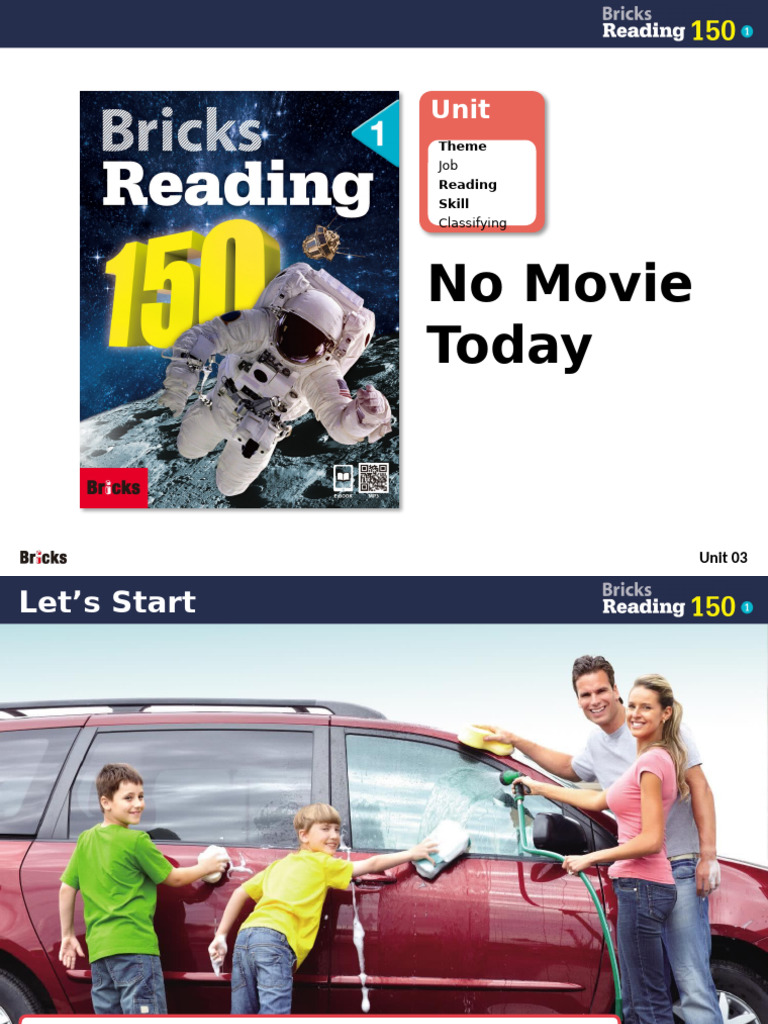 Bricks Reading 150 - L1 - SB - PPT - Unit 03 | PDF