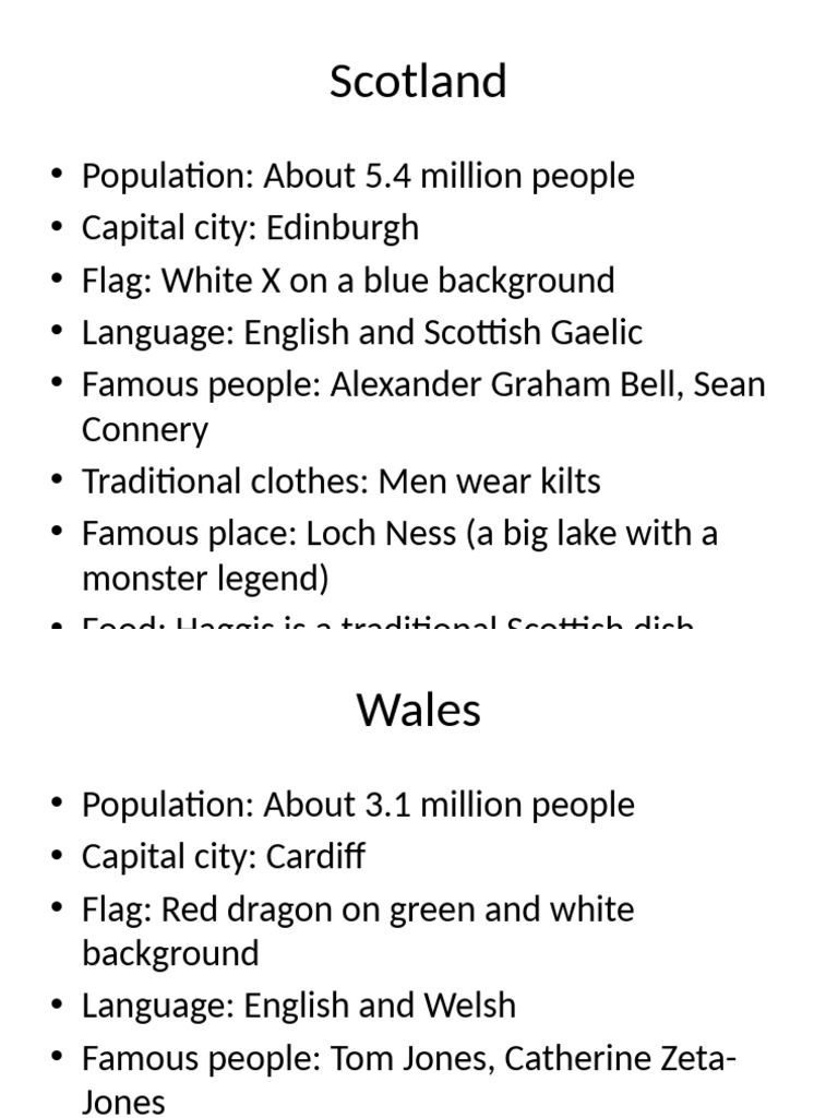 Scotland Wales Presentation | PDF