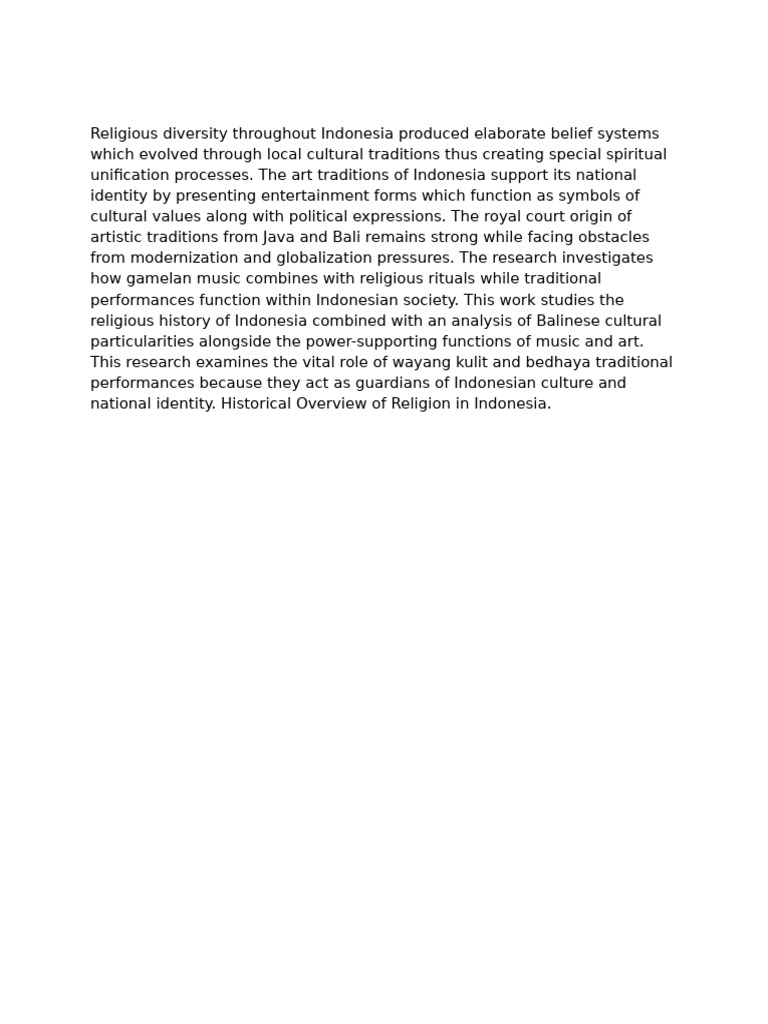 Religious Art and Identity in Indonesia | PDF