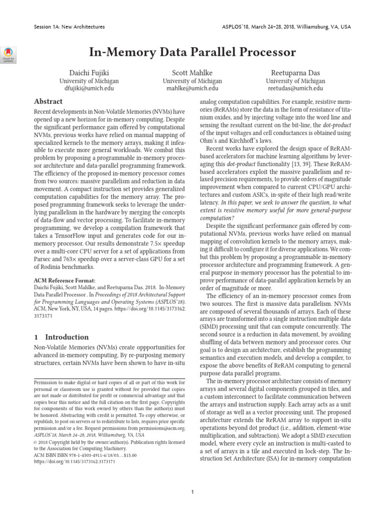 3296957.3173171 | PDF | Parallel Computing | Central Processing Unit