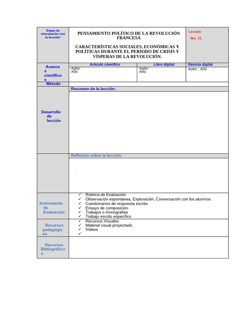 Leccion N° 11 | PDF