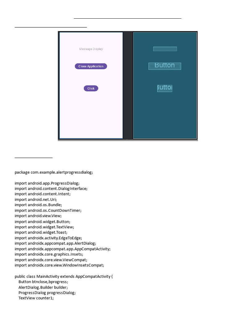 Create and Display AlertDialog - ProgressDialog | PDF | Software | Arm Architecture