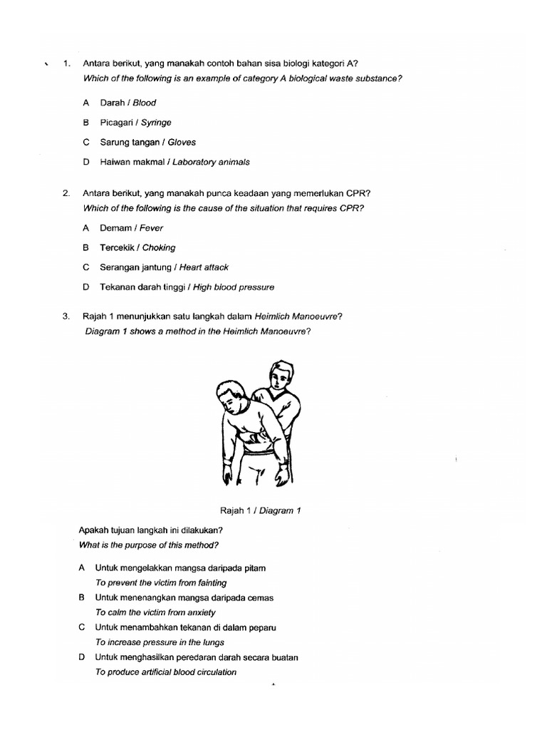 UASA 1 SAINS PPR 1 F5 | PDF