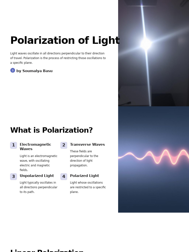 Polarization of Light | PDF | Polarization (Waves) | Waves