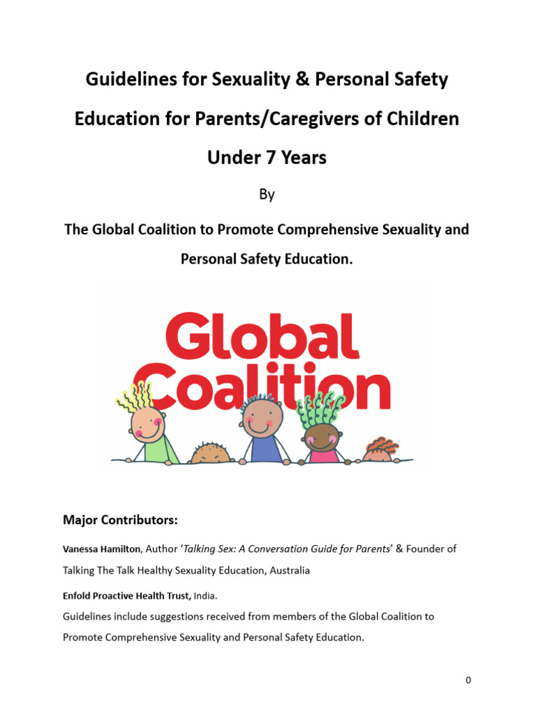 Guidelines For Sexuality Personal Safety Education For Parents ...