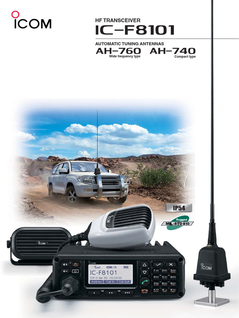 Brosur Icom IC-F8101 | PDF | Electronics | Sound Production Technology