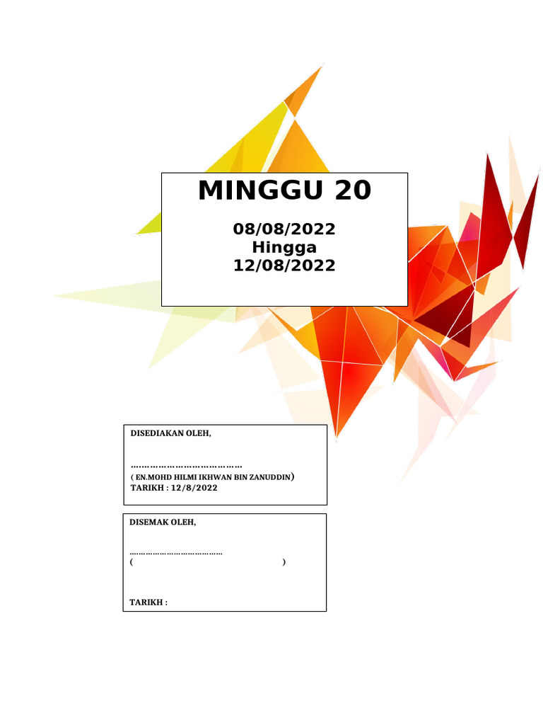 Partition Mingguan | PDF