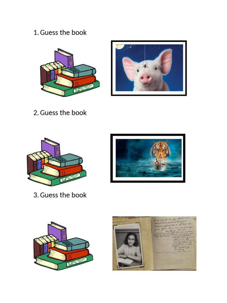 Guess the book | PDF