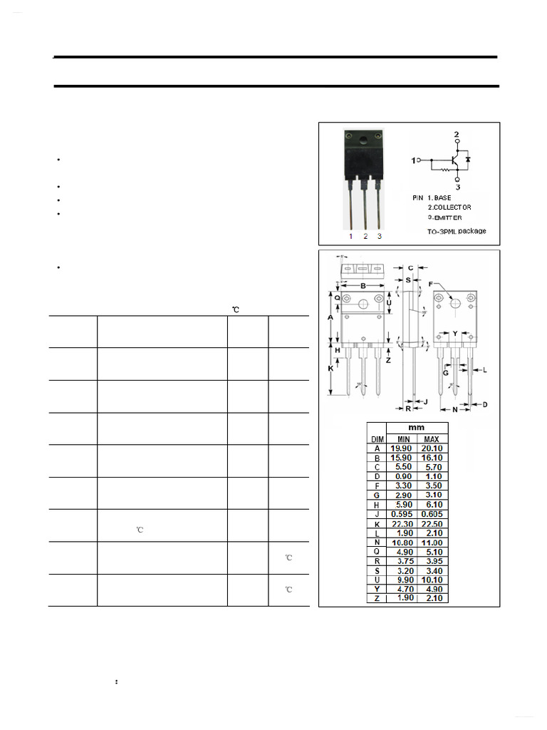 D5011 Transistor Specifications and Uses | PDF | Bipolar Junction ...