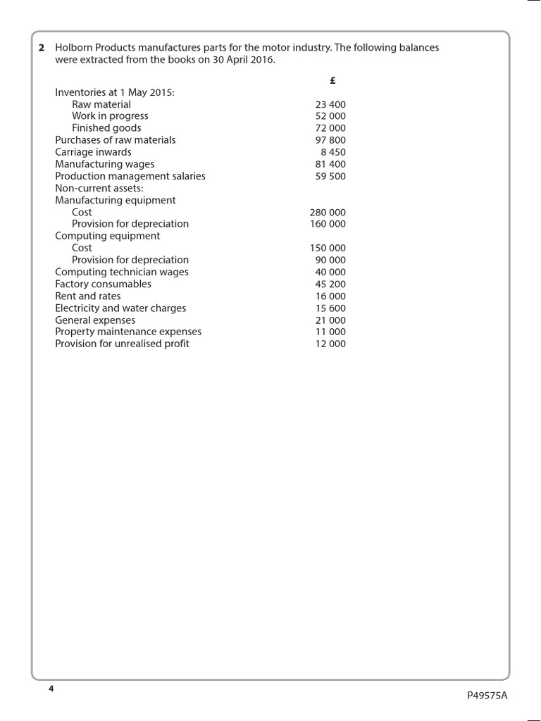 IAS Exercises | PDF | Depreciation | Expense