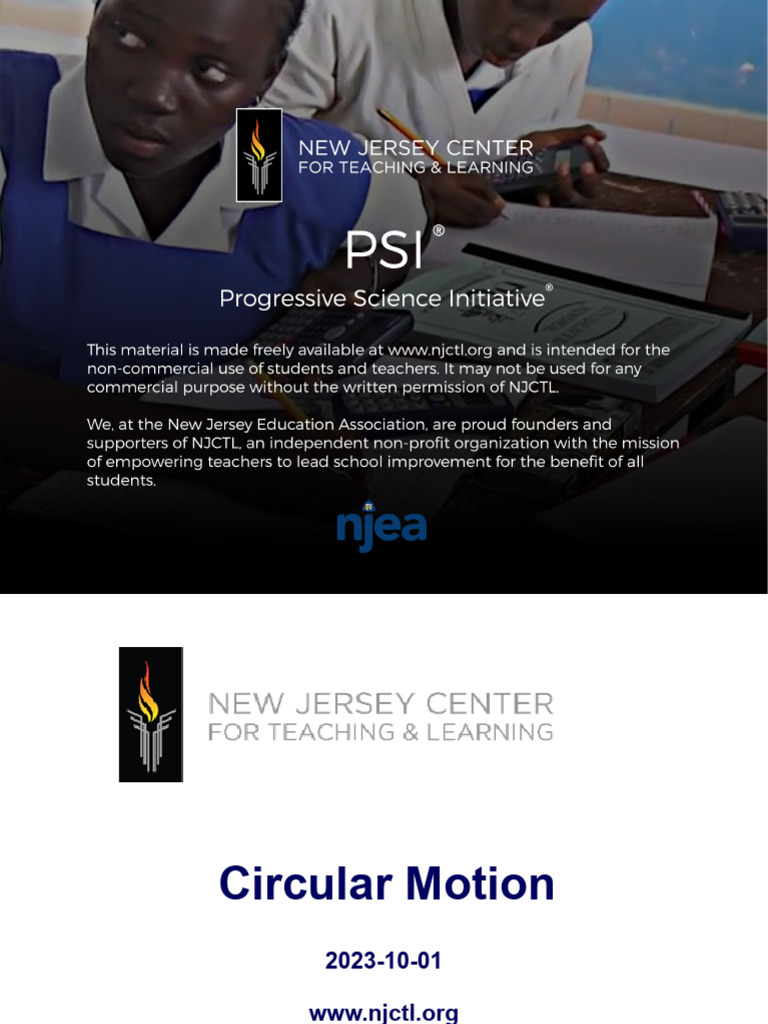 AP Phys1 Ap1 Circular Motion Presentation 2023-12-19 | PDF | Acceleration | Force