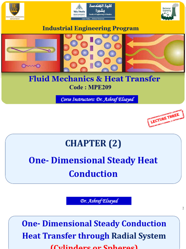 MPE301 Chapter (2) (One-Dimensional Steady Conduction Heat Transfer ...