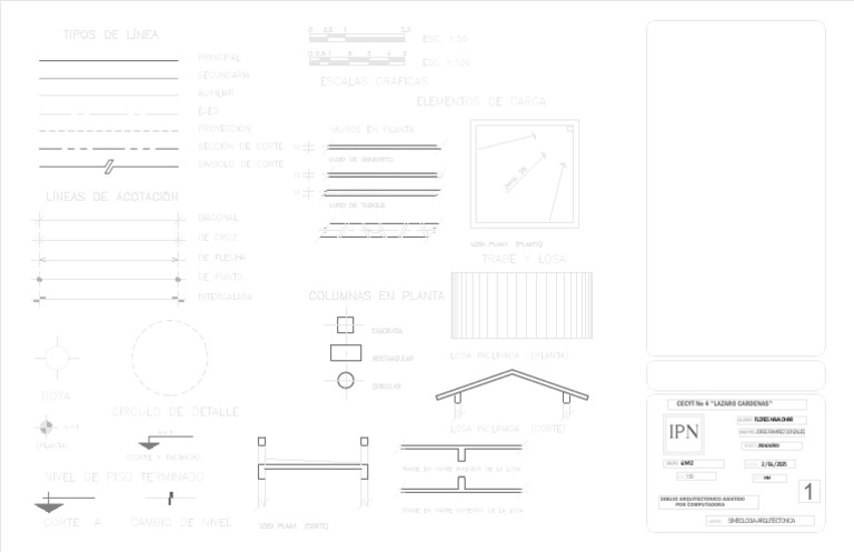 Lamina 1 Simbología Arquitectónica-Layout1 | PDF