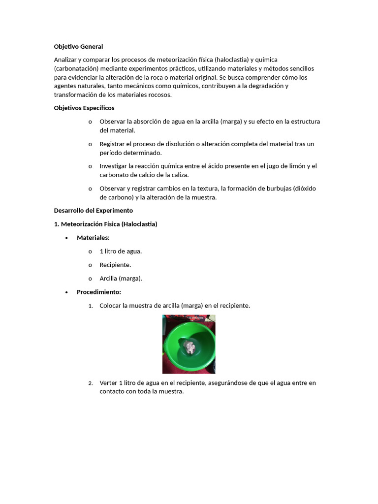 Meteorización: Haloclastia y Carbonatación | PDF | Caliza | Meteorización