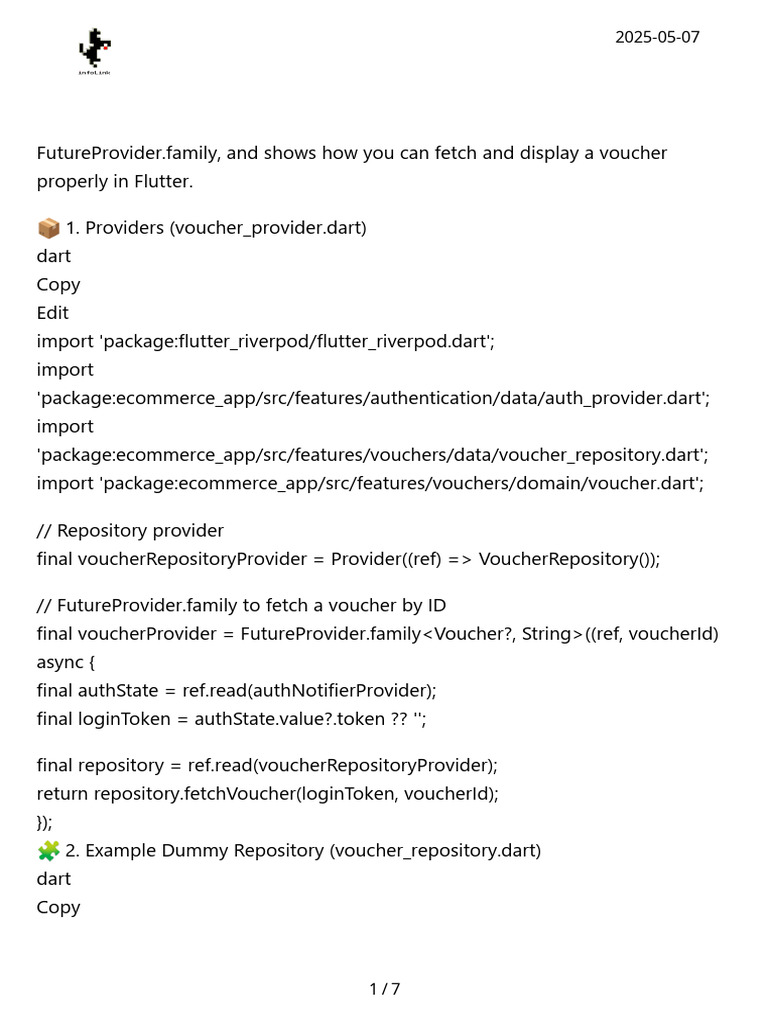 FutureProvider - Family, and Shows How You Can Fetch and Display A Voucher Properly in Flutter ...