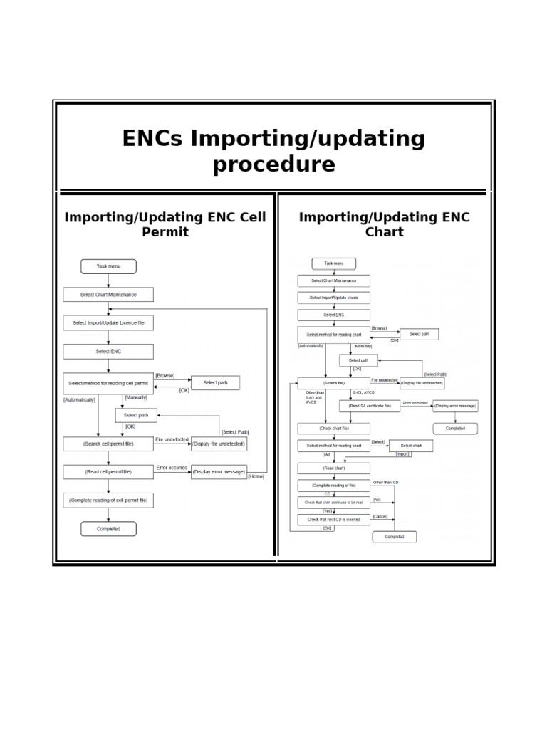 ENCSs Flowcharts | PDF