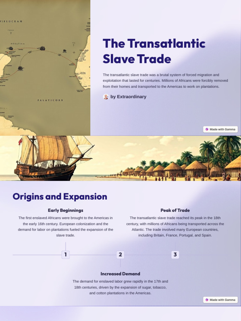 The Transatlantic Slave Trade | PDF | Atlantic Slave Trade | Slavery