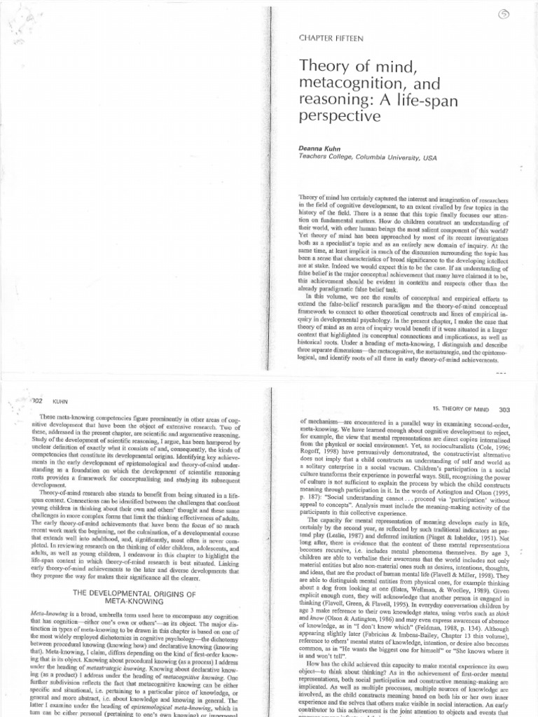 Theory of Mind | PDF