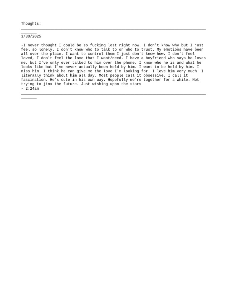 Thoughts | PDF