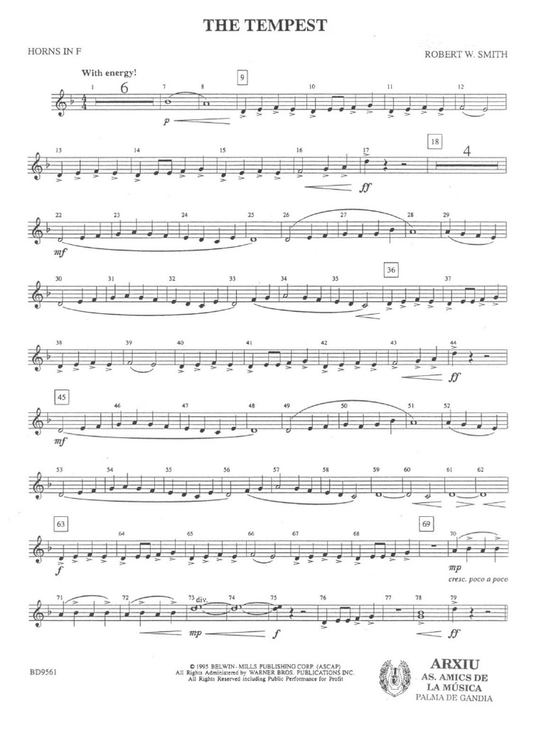 Tempestad - Corno | PDF