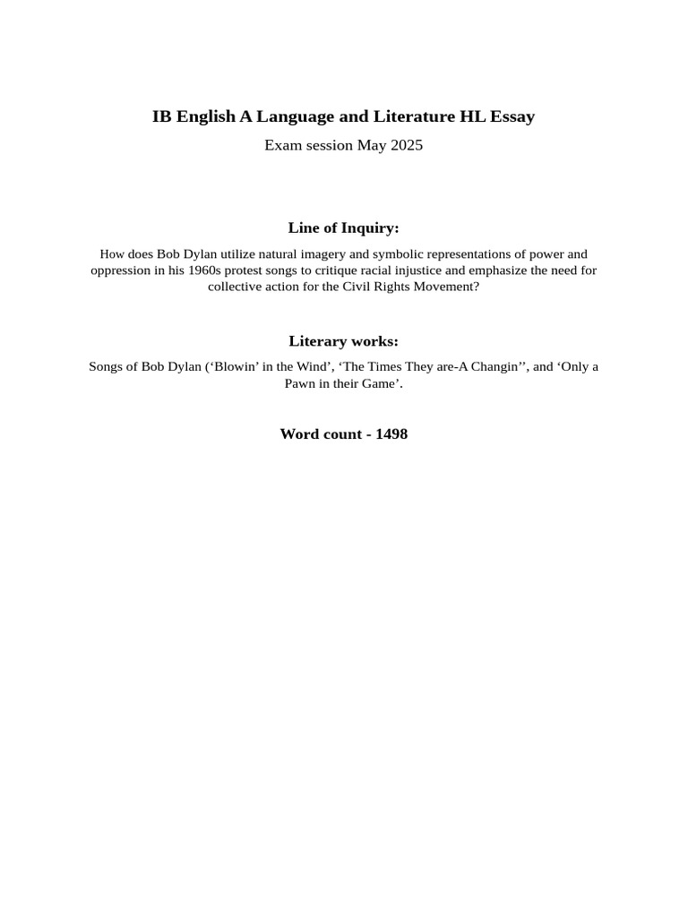 HL Essay | PDF | Racism | Discrimination & Race Relations