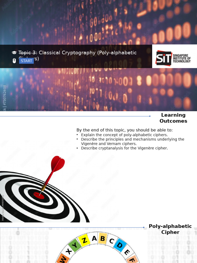 SIT - Classical Cryptography (Poly-Alphabetic Ciphers) - SB | PDF | Cipher | Cryptanalysis