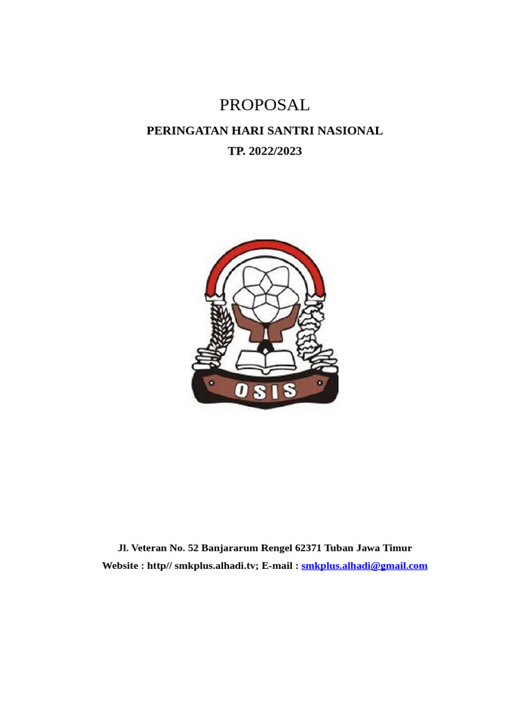 PROPOSAL MEMPERINGATI HSN 2022 nyel jadi | PDF