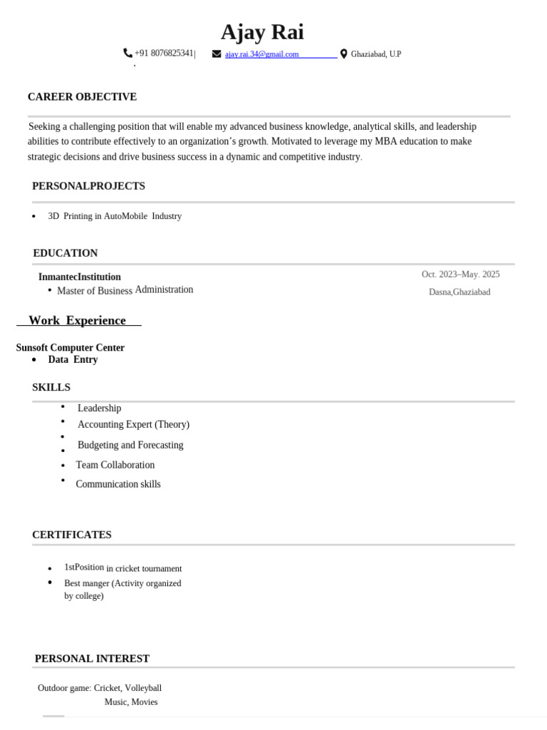My Resume | PDF