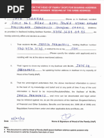 Self Declaration Aadhaar HOF | PDF