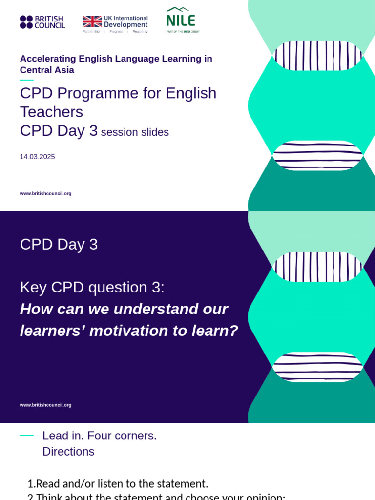 Cpd Day 3 Ppt Slides 14.03 (3) | PDF | Motivational | Motivation