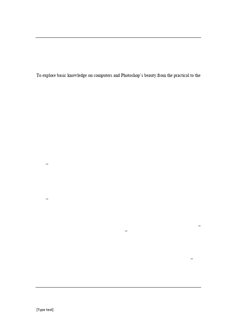 Computer Syllabus 1st Sem | PDF | Adobe Photoshop | Image Editing