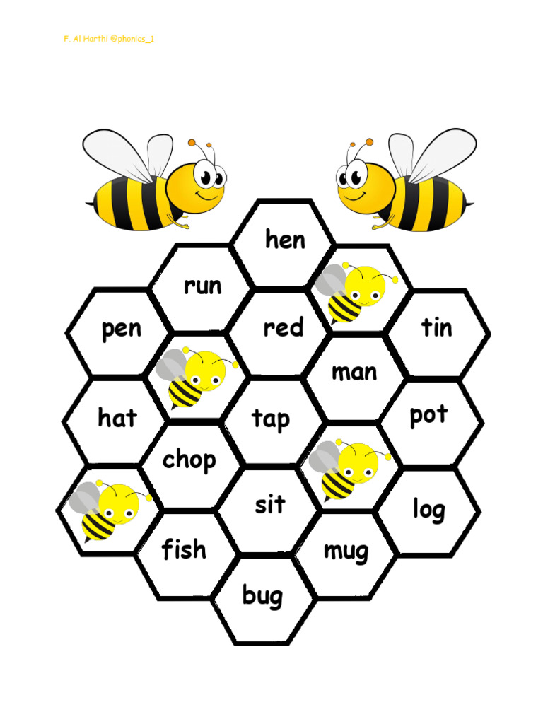 Bee Matching Activity | PDF
