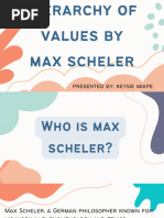Max Scheler's Value Hierarchy Explained | PDF | Value (Ethics) | Pleasure