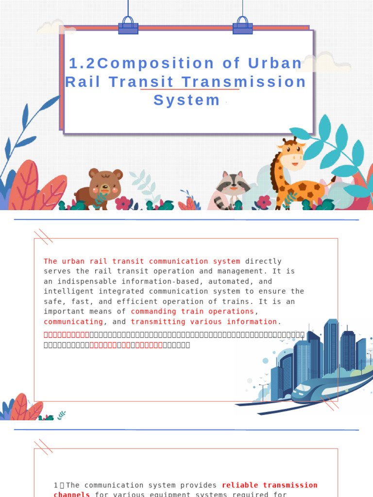 1.2Composition of Urban Rail Transit Transmission System | PDF ...