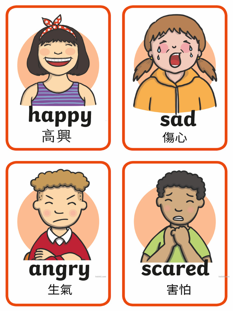 Feelings Faces Cards | PDF