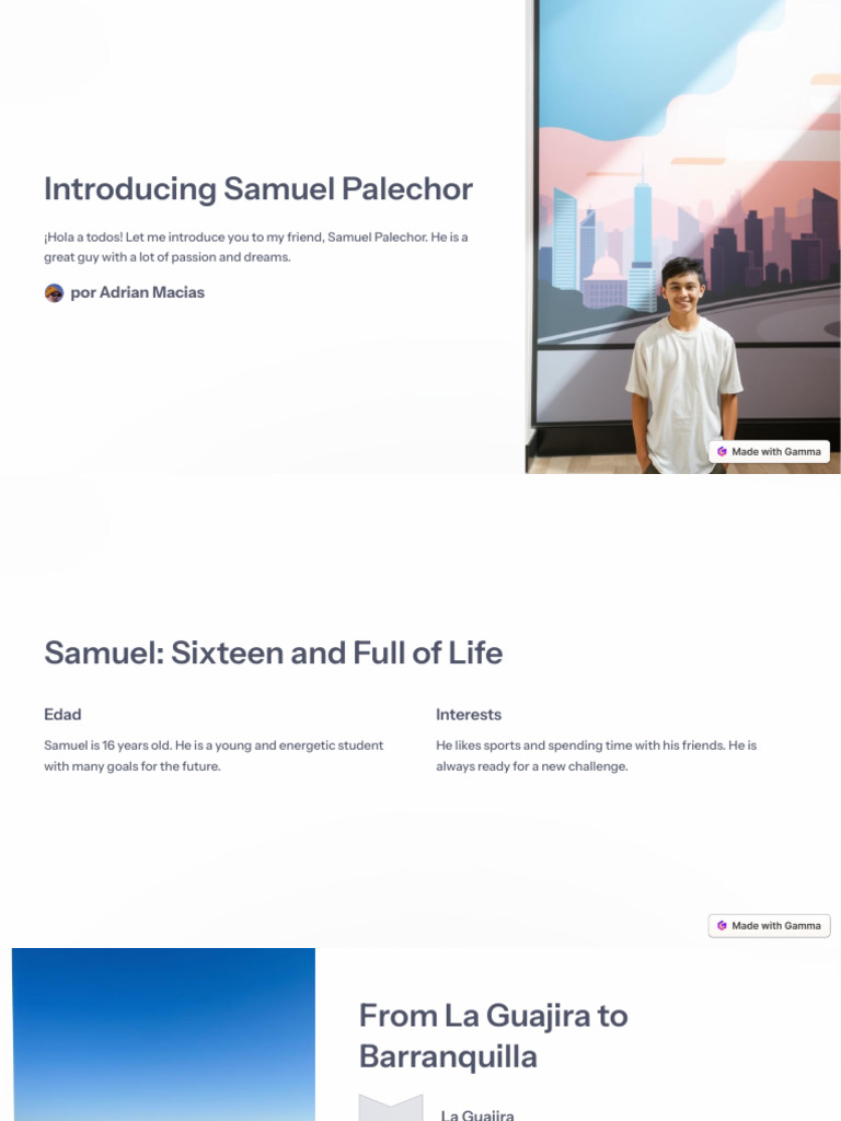 Introducing Samuel Palechor | PDF