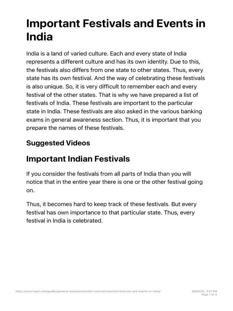 List of Festivals of India - Important Indian Festivals and Events ...