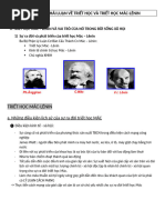 SỰ RA ĐỜI VÀ QUÁ TRÌNH HÌNH THÀNH, PHÁT TRIỂN CỦA TRIẾT HỌC MÁC-LÊNIN | PDF