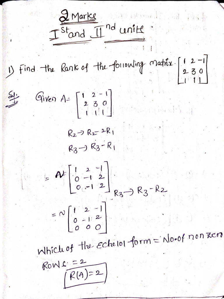 LAC 2marks 1&2units | PDF