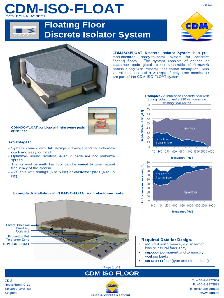 CDM-ISO-FLOAT System Overview | PDF | Structural Engineering