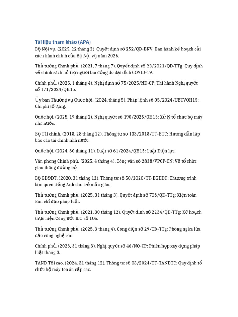 Tai Lieu Tham Khao APA 30 Van Ban | PDF