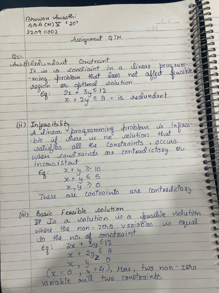 QTM Assignment - 1 | PDF