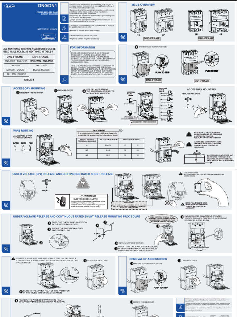 Dsine Accessories DN0 DN1 Manual | PDF | Electrical Equipment | Electrical Engineering